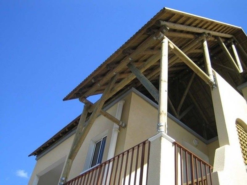 Rollizo torneado en madera de pino, ø200mm de diámetro — Ludogarden