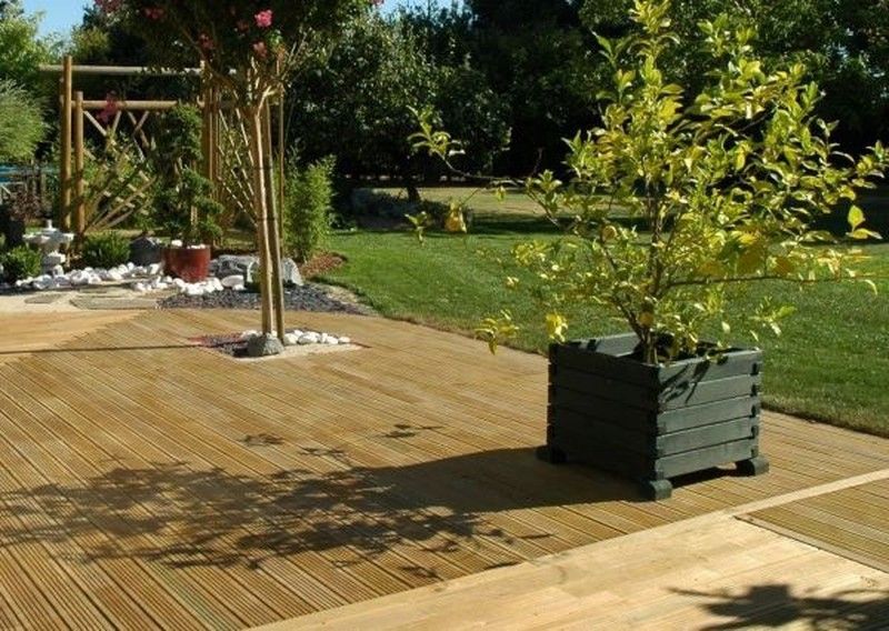 Tarima de pino PUCKET — Ludogarden